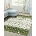 Rugs.com Moroccan Trellis Collection Rug – 8' x 10' Ivory Green Medium ...