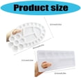 Multi Compartment Kids Painting Palette Flexible Plastic Paint Mixing ...
