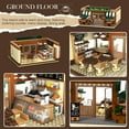 Insoon City Coffee House Building Set with Light, 1173 PCS Cafe Shop ...