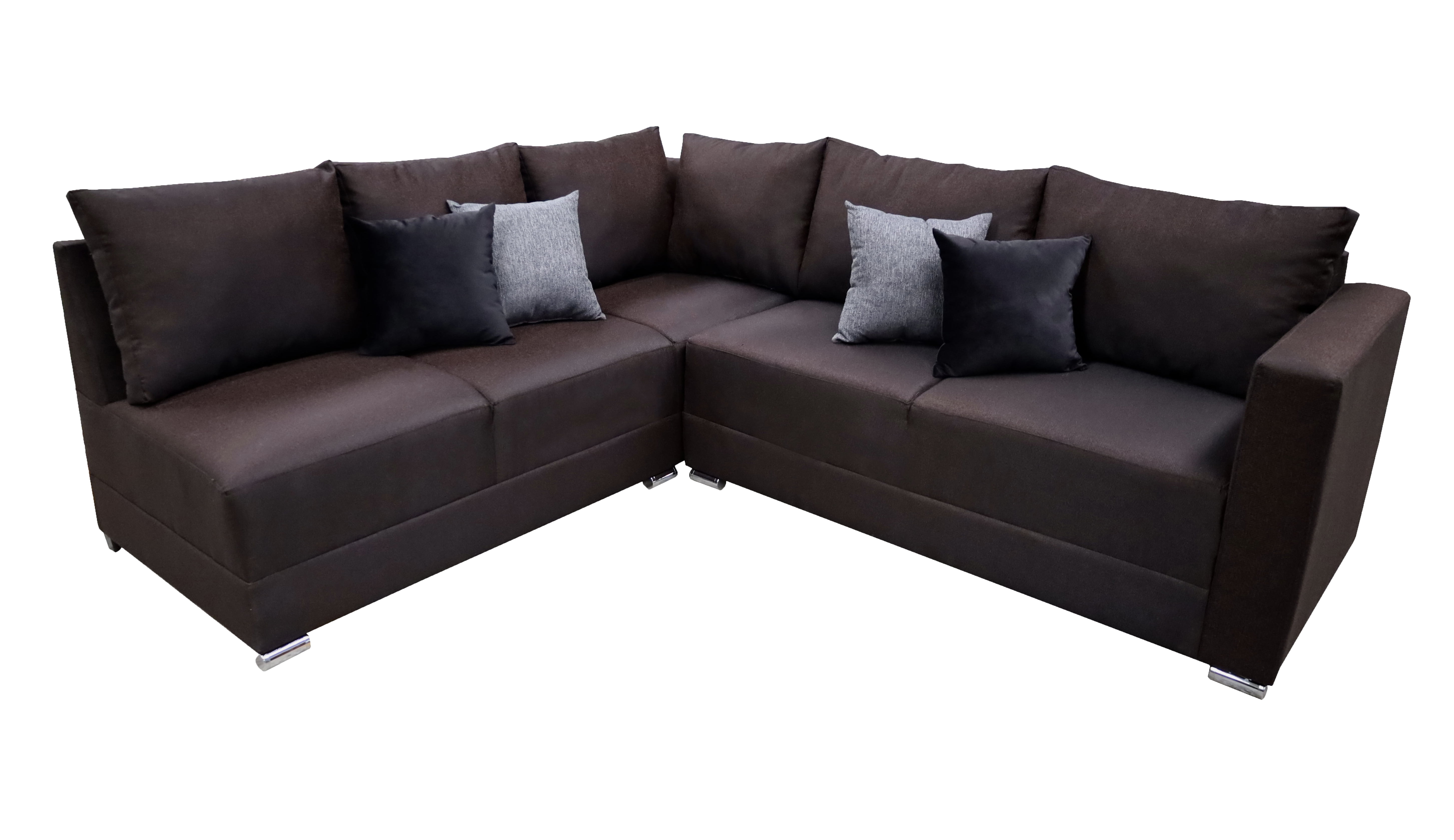 Sala esquinera Tempo 215 x 255 cm, Lino Chocolate EL BAZAR STORE ...