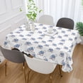 60x90in Square Printed Tablecloth Easy-Care Decorative Table Cloth for ...