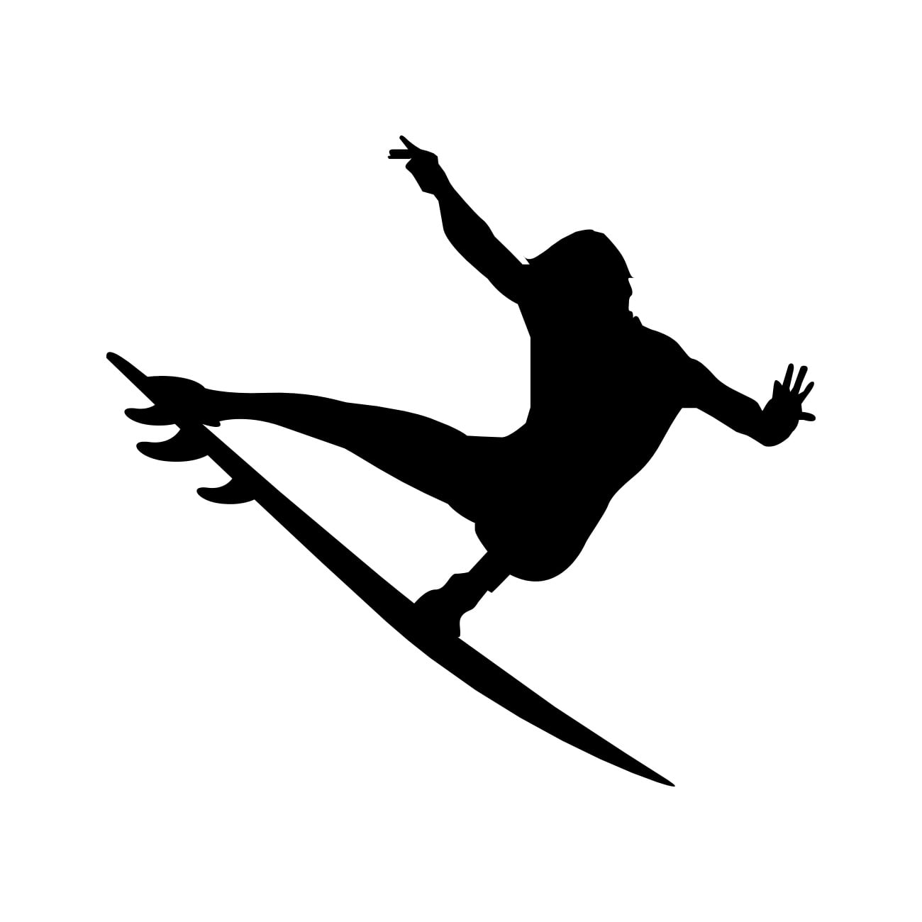 Surfer Sticker Decal Die Cut - Self Adhesive Vinyl - Weatherproof ...