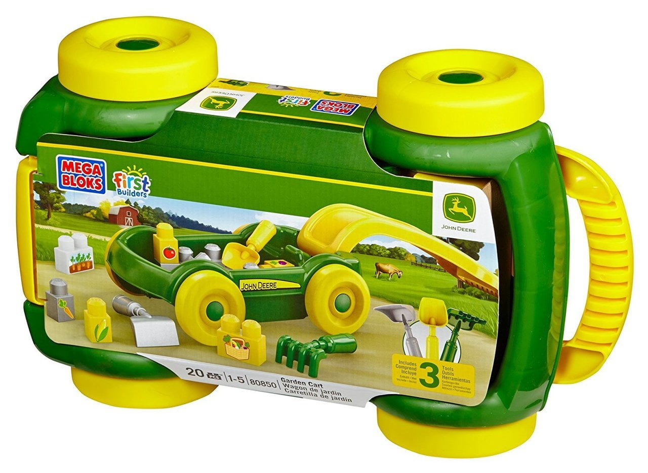 Mega Bloks John Deere Garden Cart Toy - Walmart.com