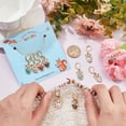 10Pcs 5 Colors Alloy Enamel Owl Charm Locking Stitch Markers with Gold ...