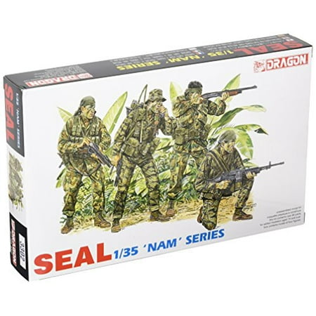 Dragon Models United States Navy Seal Figure Set Model Kit (1/35 Scale ...