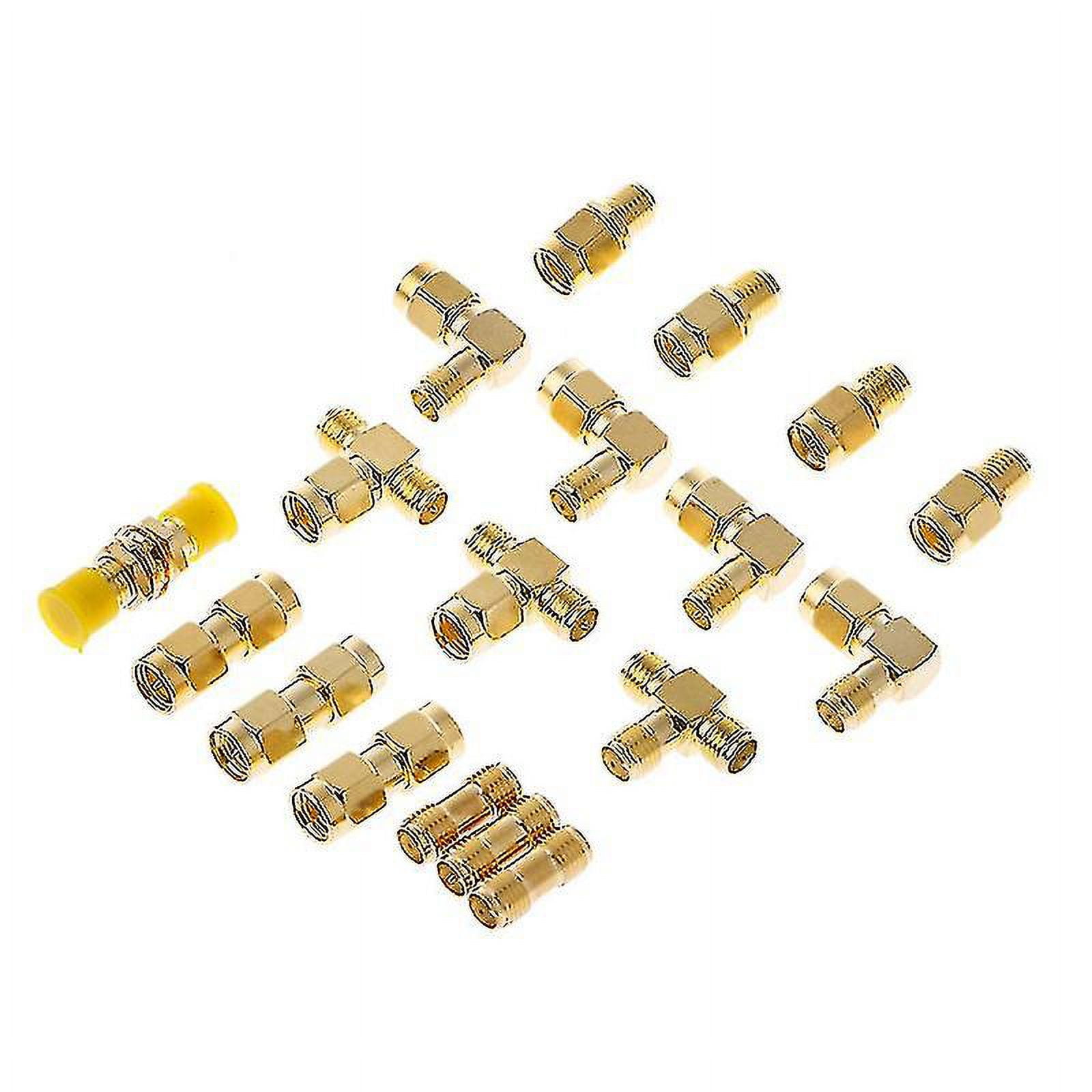 18 Pcs/set Connector Kits Male Female Sma Plug Antenna Converter ...