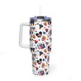 40oz God Bless The USA Tumbler with Handle | Cute Patriotic Mouse Head ...