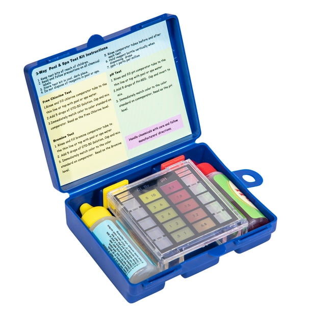 Swimming Pool Water Test Kit for Chlorine, Bromine and PH - Walmart.com