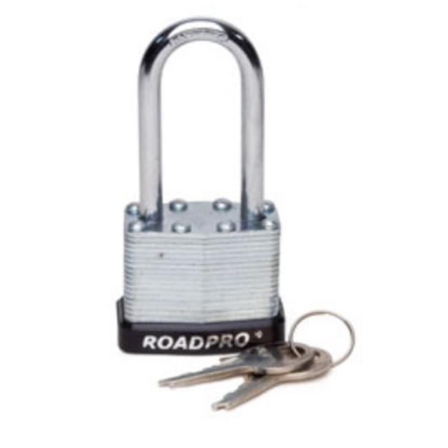 RoadPro RPLS-40L 40mm Laminated Steel Padlock with Bumper Guard - 2 ...