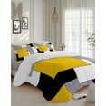 Abstract Blocks Art Paint Plaid Soft Breathable Bedding Set with Pillow ...