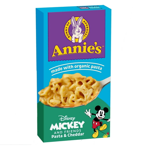 Annie’s Mickey and Friends Pasta Shapes and Cheddar Macaroni and Cheese ...