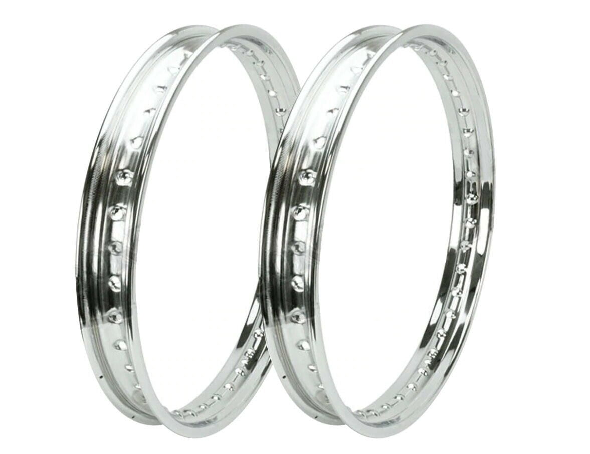 Fits Royal Enfield classic 350cc 19" Pair Steel Rims - Walmart.com