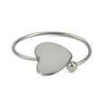 304 Stainless Steel Blank Bangle Bases with Heart Tray End of 201 ...