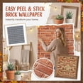 Brick Wallpaper Peel and Stick, 3D Foam Anti-Crash Waterproof ...