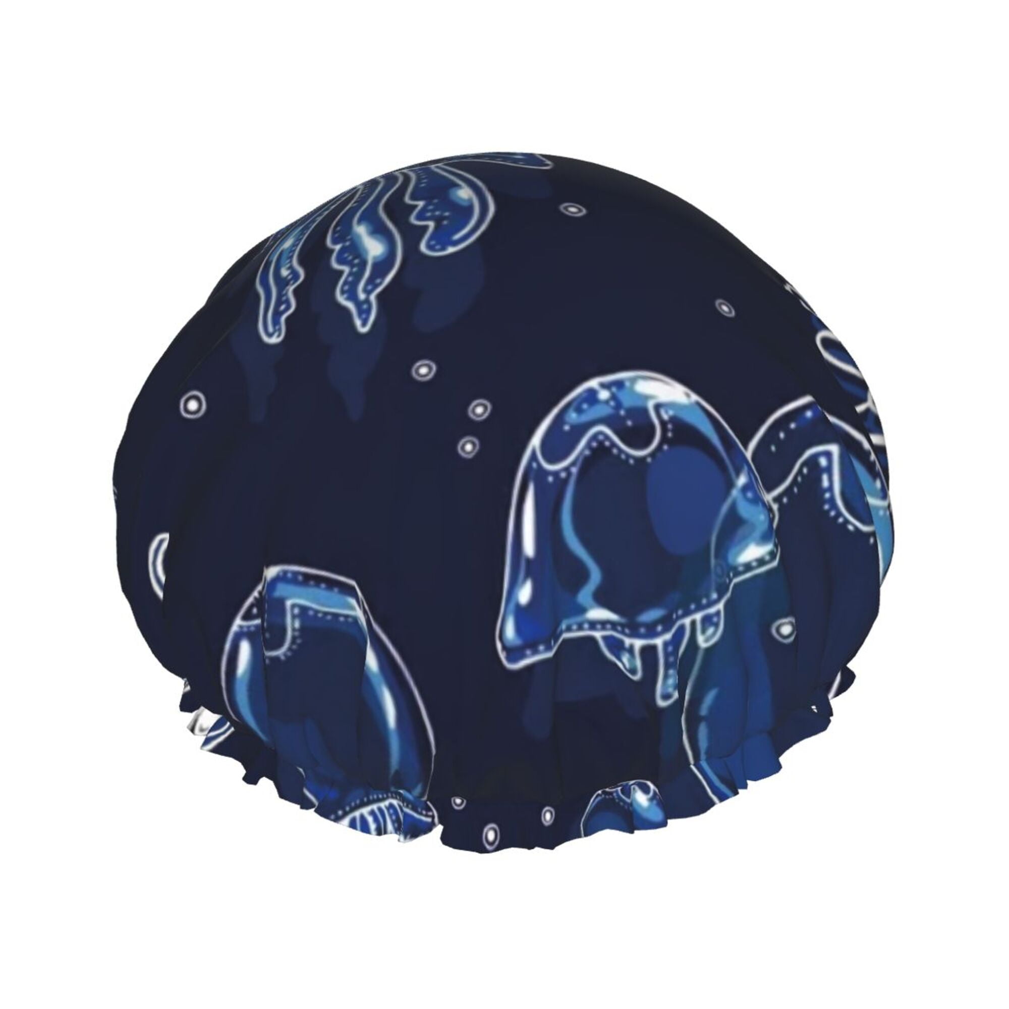 YFYANG Women's Double Waterproof Shower Cap, Dream Sea Creature ...