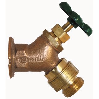 Mueller Frost Proof Sillcock Anti-Siphon, Silver, Red, 1/2 In. Copper ...