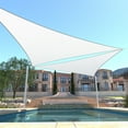 ColourTreeUSA Triangle Sun Shade Sail HDPE Mesh Fabric Screen Canopy UV ...
