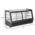 48 in. Self-Service Countertop Display Refrigerator in Black (CDC-250 ...