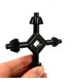 4-Way Drill Press Chuck Key – Carbon Steel Multi-Size Combination Tool ...