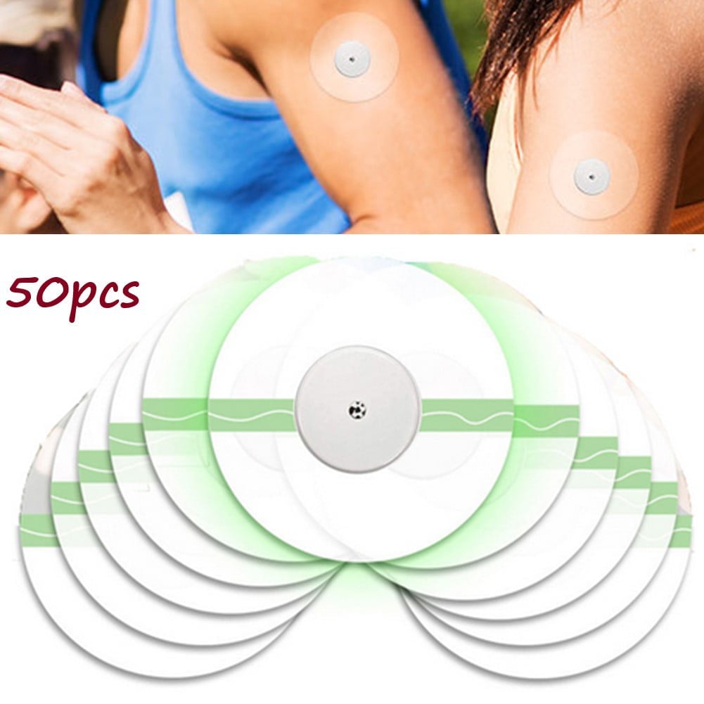 Suyin 50 Pack Freestyle Libre Sensor Covers Latex-Free Medical Adhesive ...