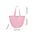Euaioeiu Large Capacity Beach Mesh Storage Bag 12.6x9x3.1 Inch Nylon ...