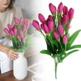6PCS Artificial Tulip Flowers, Fake Tulips Flowers Bouquet for Floral ...
