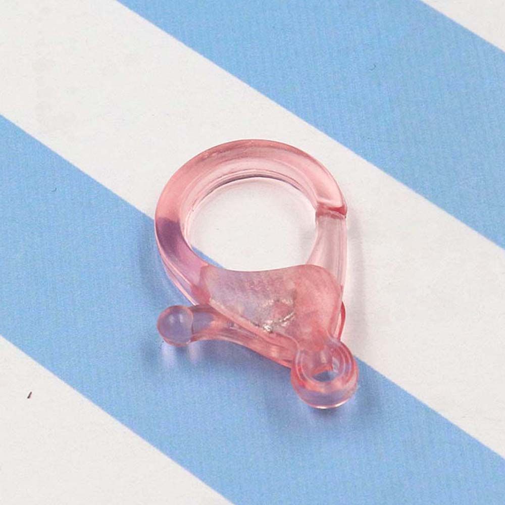 10pcs/Lot Colorful Acrylic Snap Hook Jewelry Making Key Chain Lobster ...