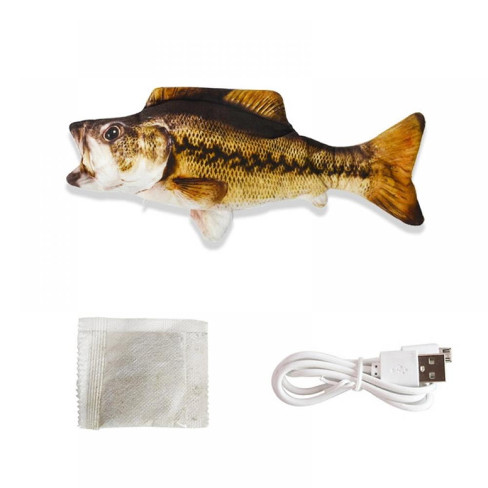 Buy Cat Toy Interactive Flopping Fish, Realistic Electric Wiggle Moving ...