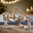 HABA Wooden Nativity Set - Family Keepsake Manger Scene & Nativity Set ...
