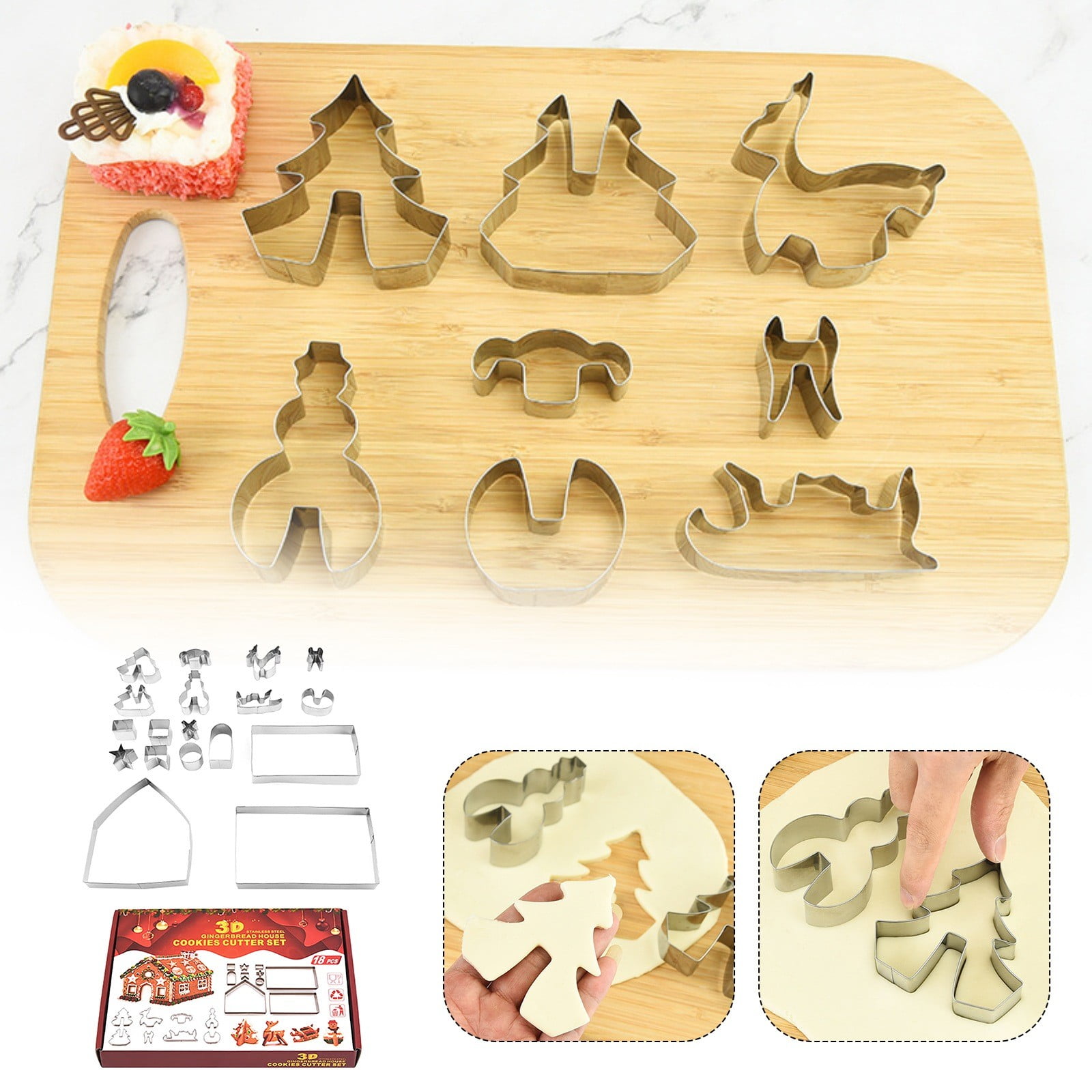 Click here for Sifdseng Large Cookie Cutters 18 Piece Cookie Set... prices