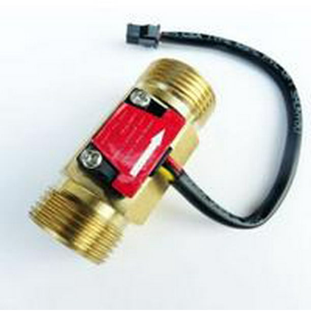 Copper Water Flow Sensor Rustproof NPN Output Professional G3/4 Turbine ...