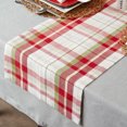 Contemporary Home Living Orchard Plaid Cotton Table Runner - 72 ...