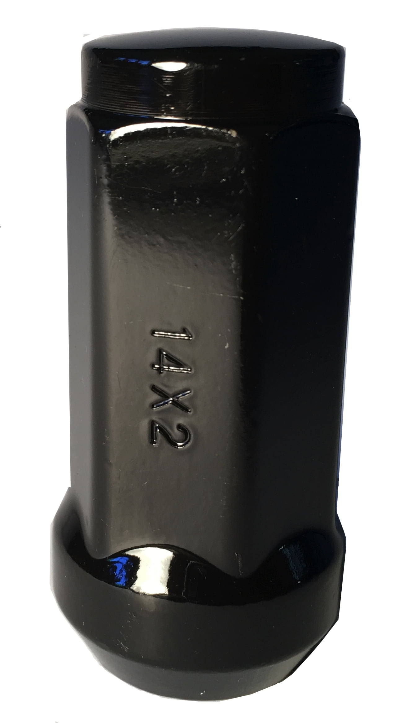 Black 14x2 Lug Nut 1.9" Long Bulge Acorn with 3/4" Hex Ford Lincoln ...