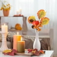 Artificial Pumpkin Flower Stems - Fall Foliage Bundle Thanksgiving ...