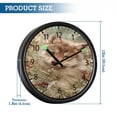 BZSMCE Silent Voice Activated LED Night Light Wall Clock 12 Inch With ...