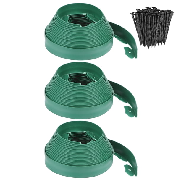 Uxcell Garden Edging - 120 Feet Plastic Landscape Edging Border with ...