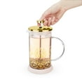 Pinky Up Riley Casablanca Pink & Gold Press Pot Tea and Coffee Maker ...