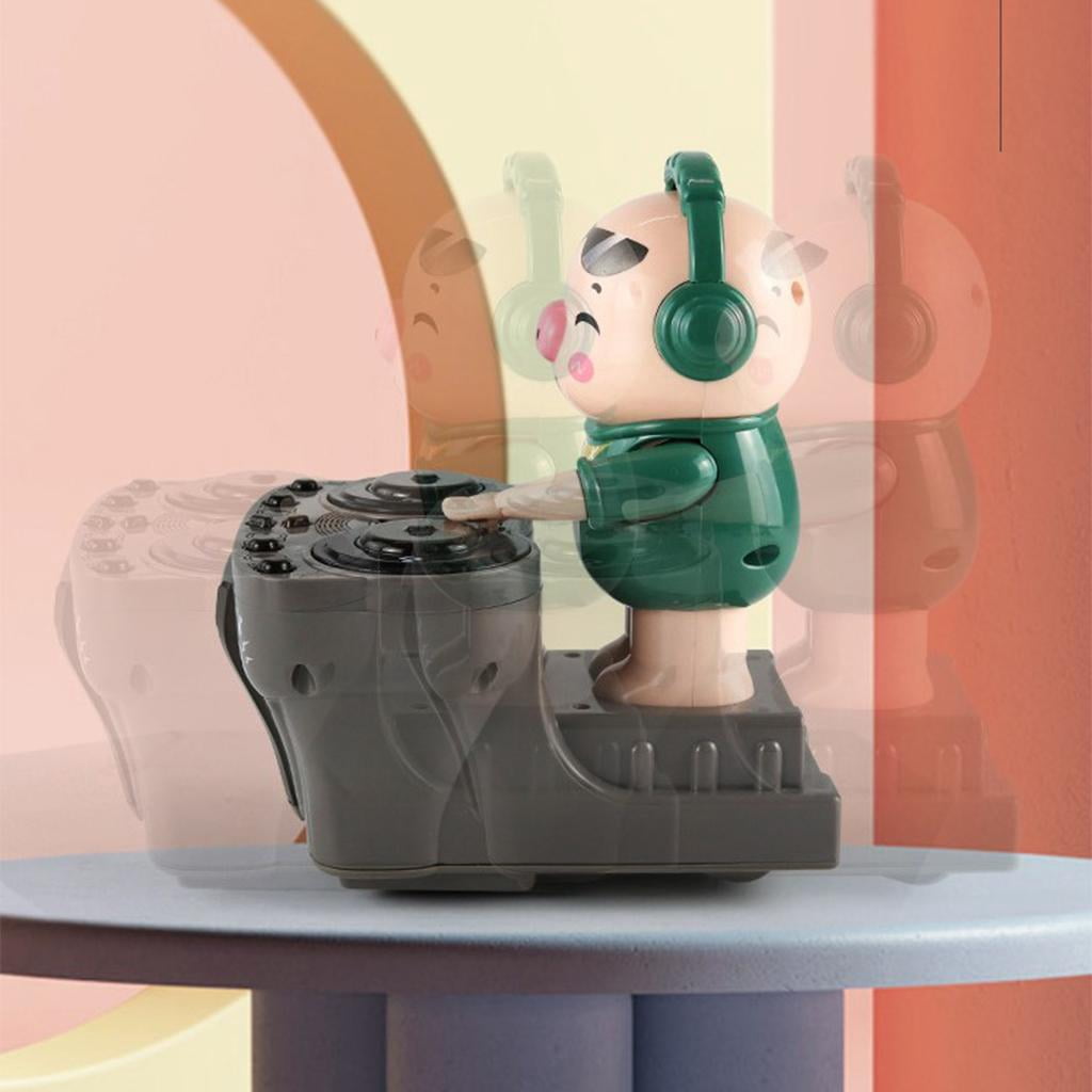 Divertido juguete musical de dibujos animados DJ Cerdo Swing Piggy Doll ...