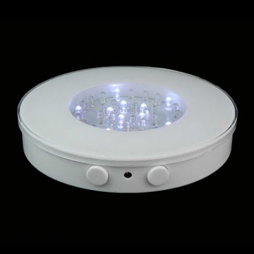 Light Base LED Battery Operated White and Multi-Color 6 in. diam ...