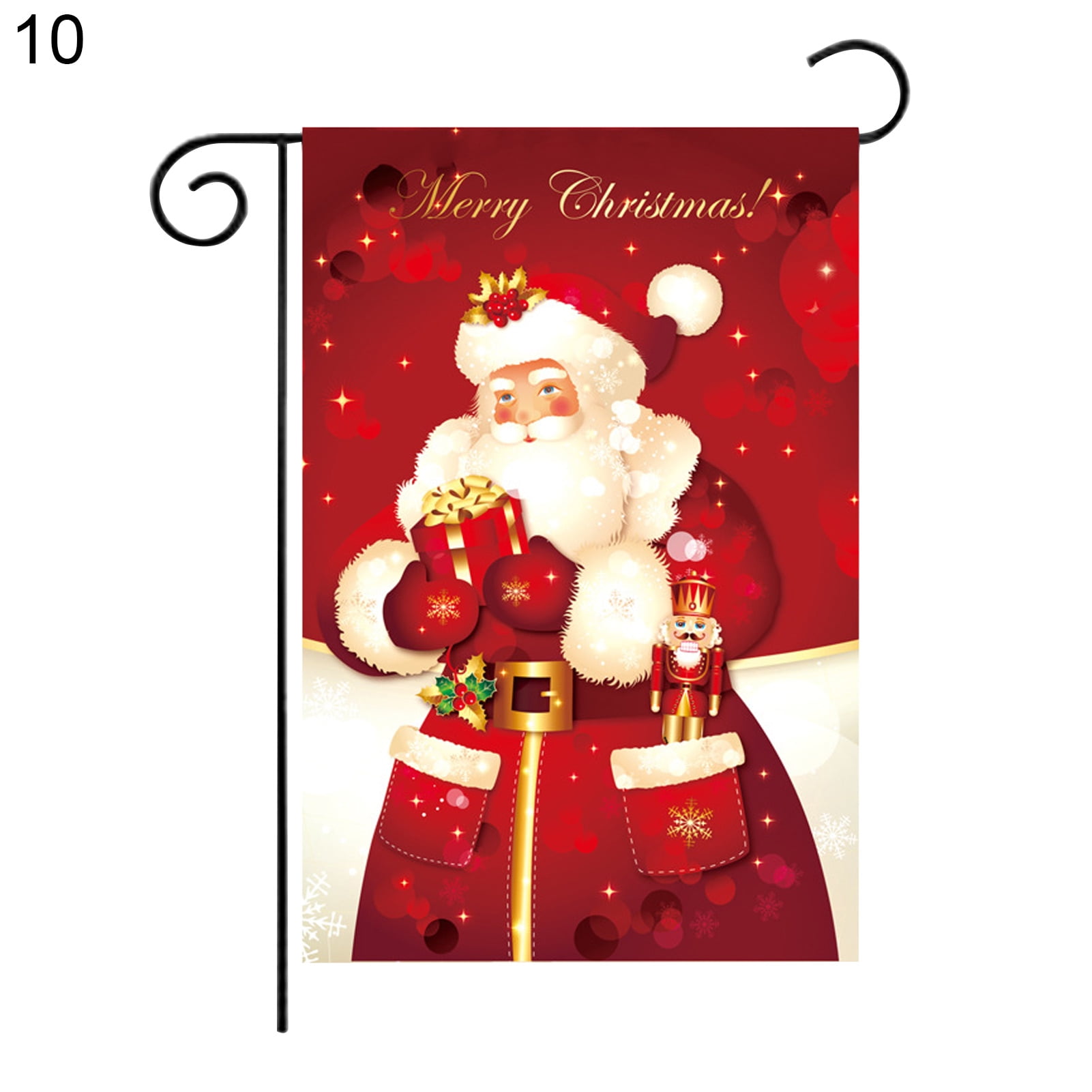 Garden Flag Colorfast Tear Resistant Poly Pongee Christmas Decorative ...