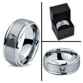 Grey Custom Gamer Tungsten Engagement Gift Letter Ring One Year ...