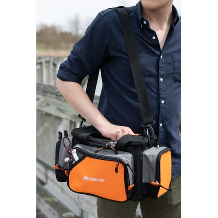 Ozark Trail - Ozark Trail Soft-Sided 360 Fishing Tackle Bag with 3 ...