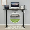 Electric Height Adjustable Standing Desk,55'' x 24'' Stand Up Desk ...