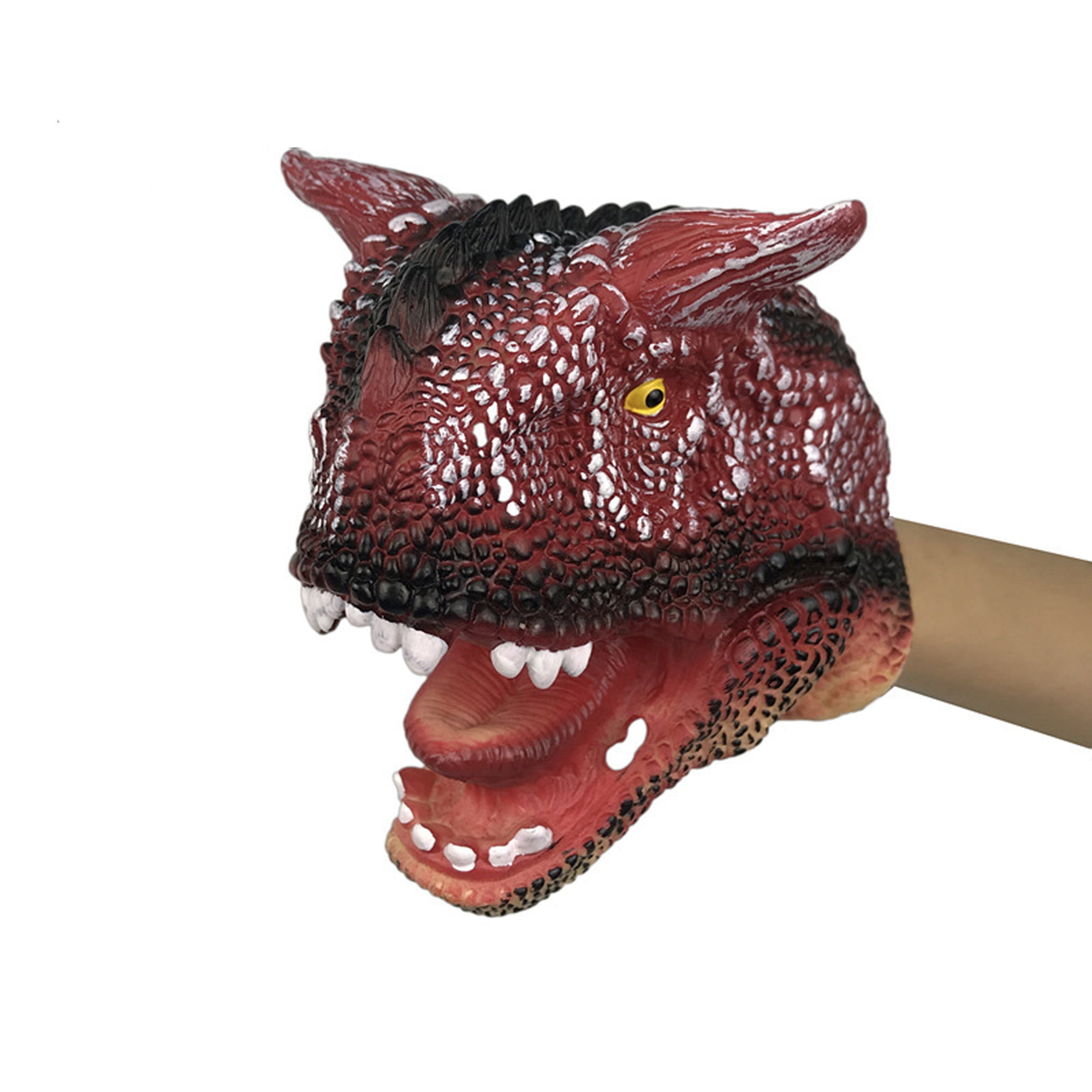 SAYOO Hand Puppets Realistic Latex Soft Animal Head Toys Rubber ...