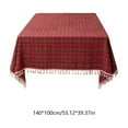 Christmas Tablecloth Linen Reusable | Multicolor Decorative Table Cloth ...