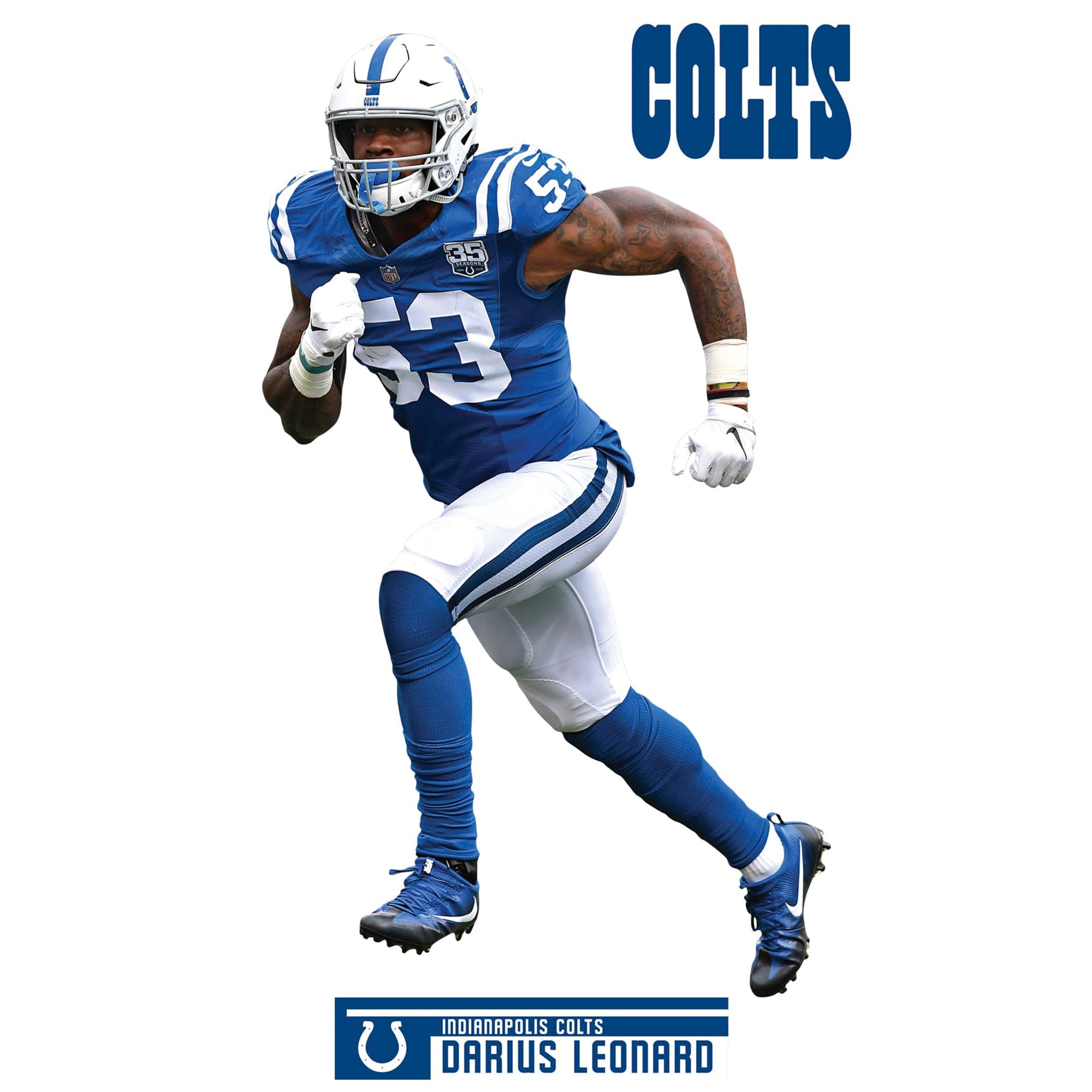 Fathead Shaquille Leonard Indianapolis Colts 3-Pack Life-Size Removable ...
