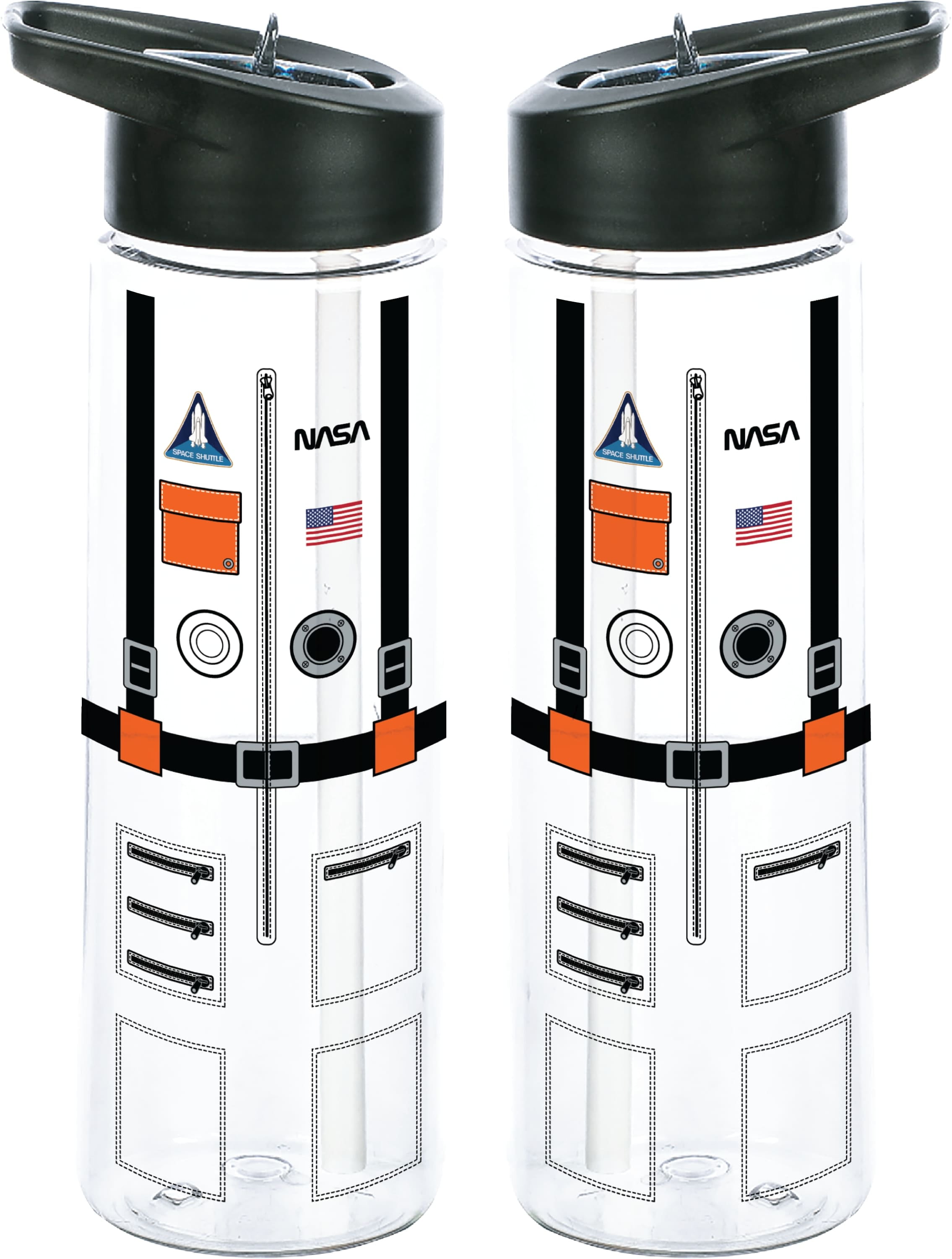 NASA Space Suit 24oz BPA-Free UV Plastic Water Bottle - Walmart.com