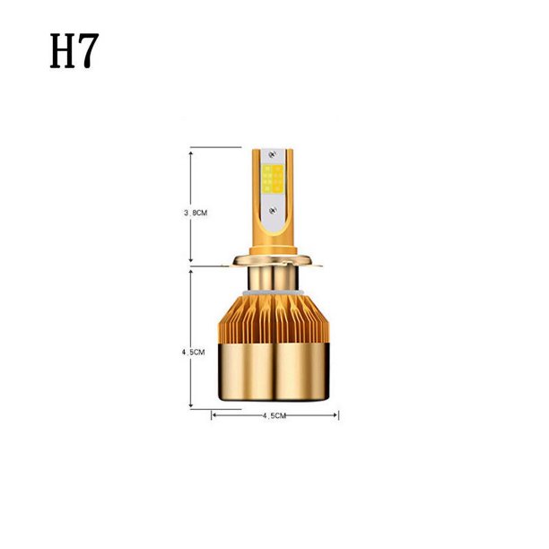 YUANOU White And Yellow Dual Color Temperature Headlights H7h11 H4 ...