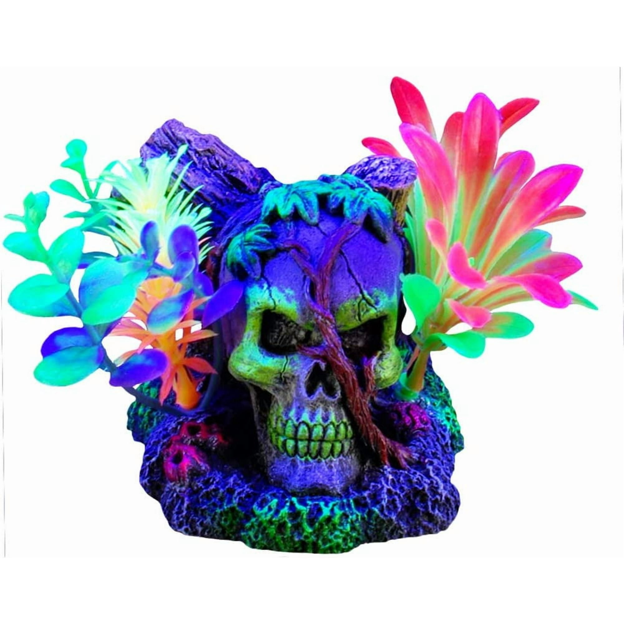 Click here for Marina Iglo Aquarium Ornament Skull With Vines And... prices