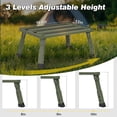Adjustable RV Step Stool, 3-Step Height Adjustment, Foldable Legs, Wide ...